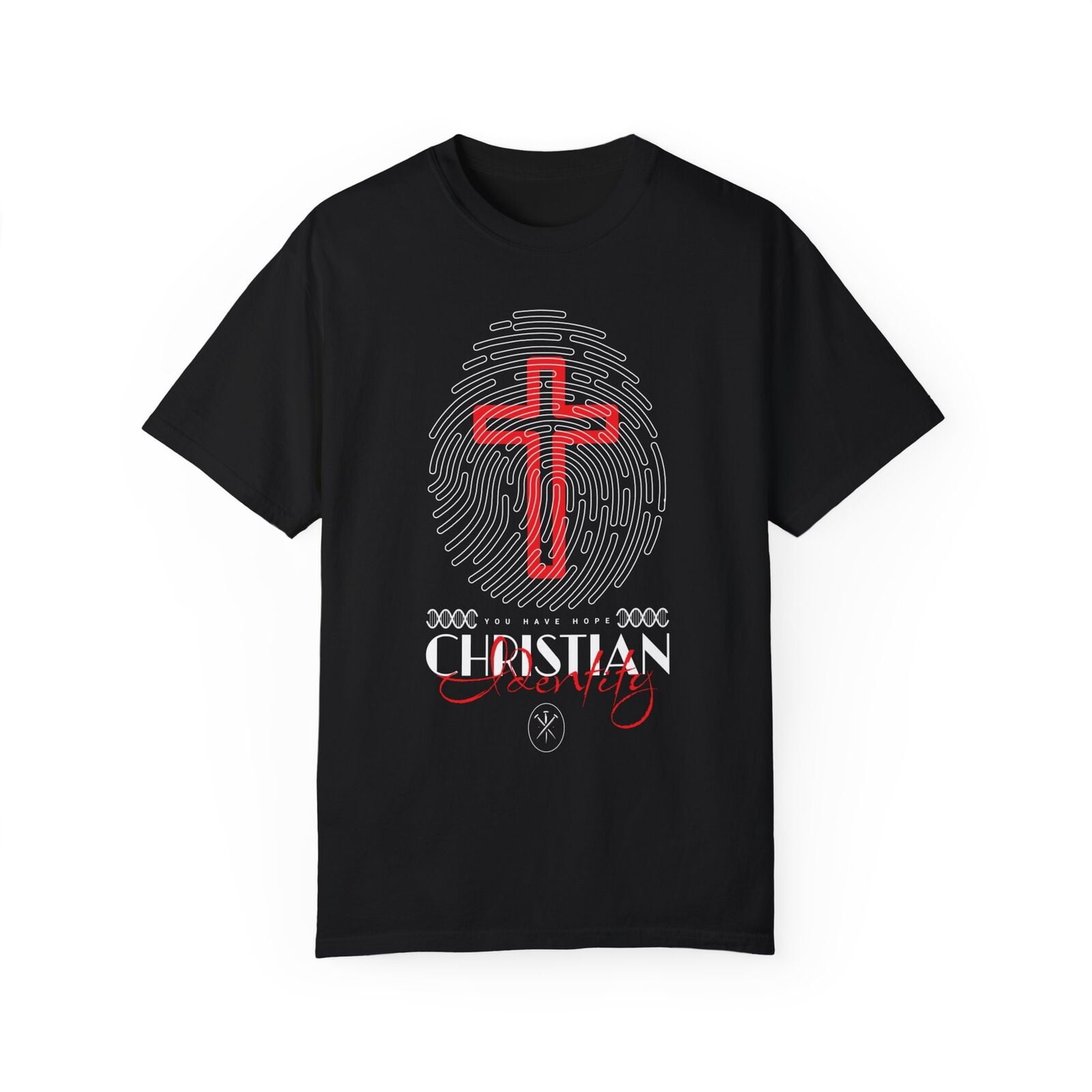 Christian Identity T-Shirt FingerPrint Cross You have hope in Jesus ...