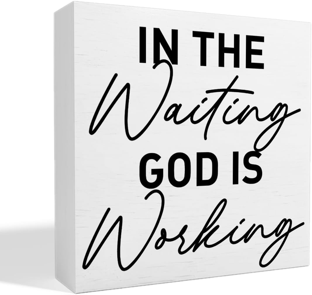 Christian Inspirational Desk Religious Bible Verse Scripture Decor for ...