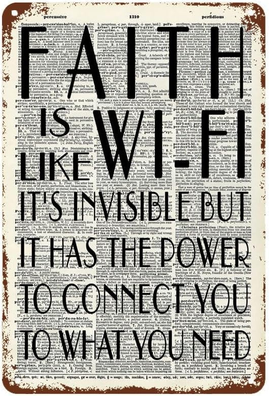 Christian Inspirational Quotes Spiritual Religious Vintage Metal Tin ...