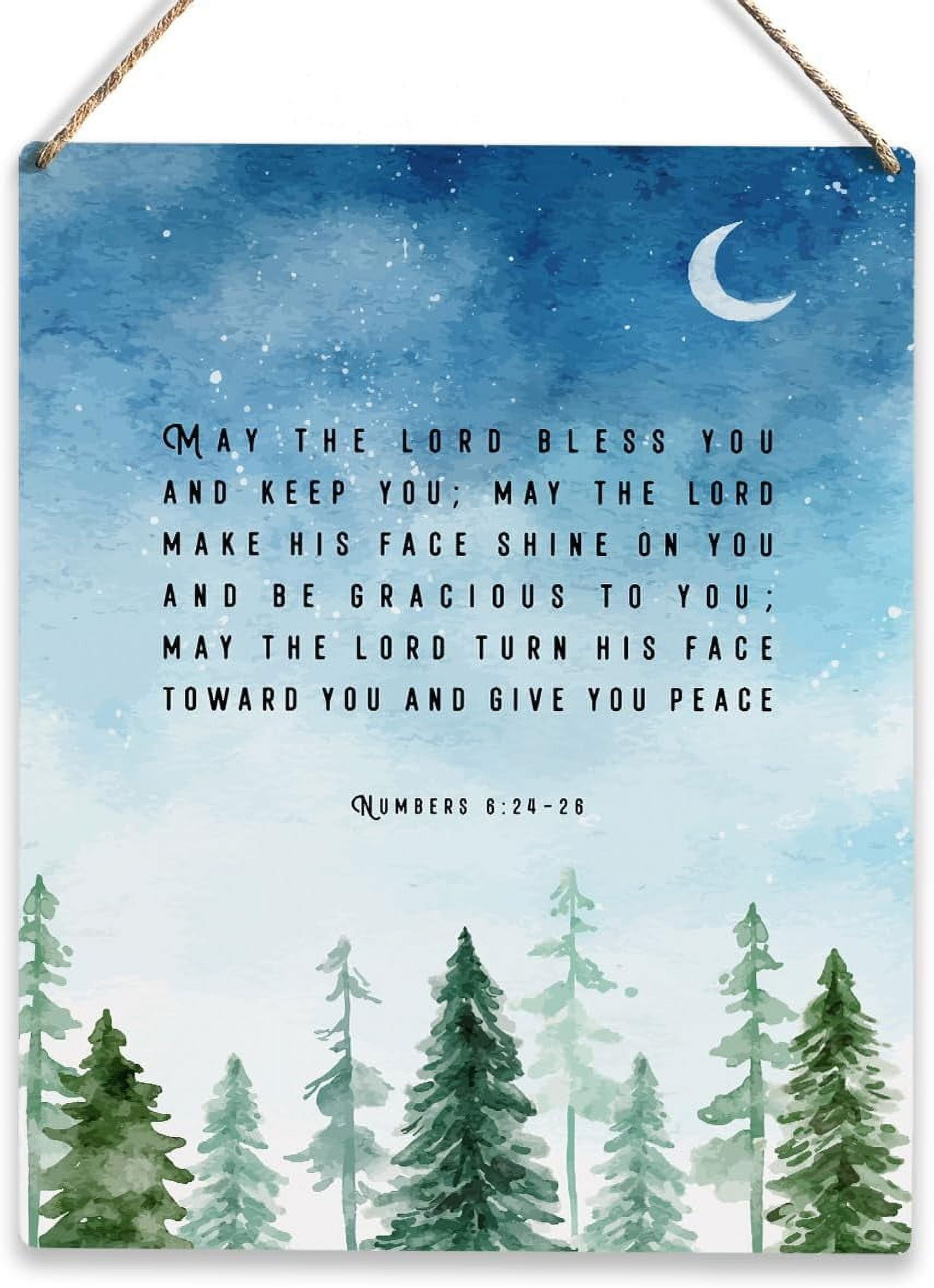 Christian Inspirational Quotes Wall Art Encouraging Rustic Religious ...