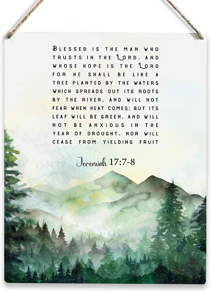 Christian Inspirational Quotes Wall Art Encouraging Rustic Religious ...