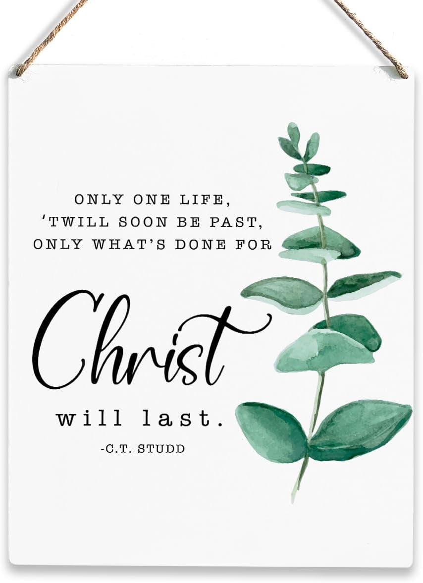 Christian Inspirational Quotes Wall Art Motivation Rustic Religious ...