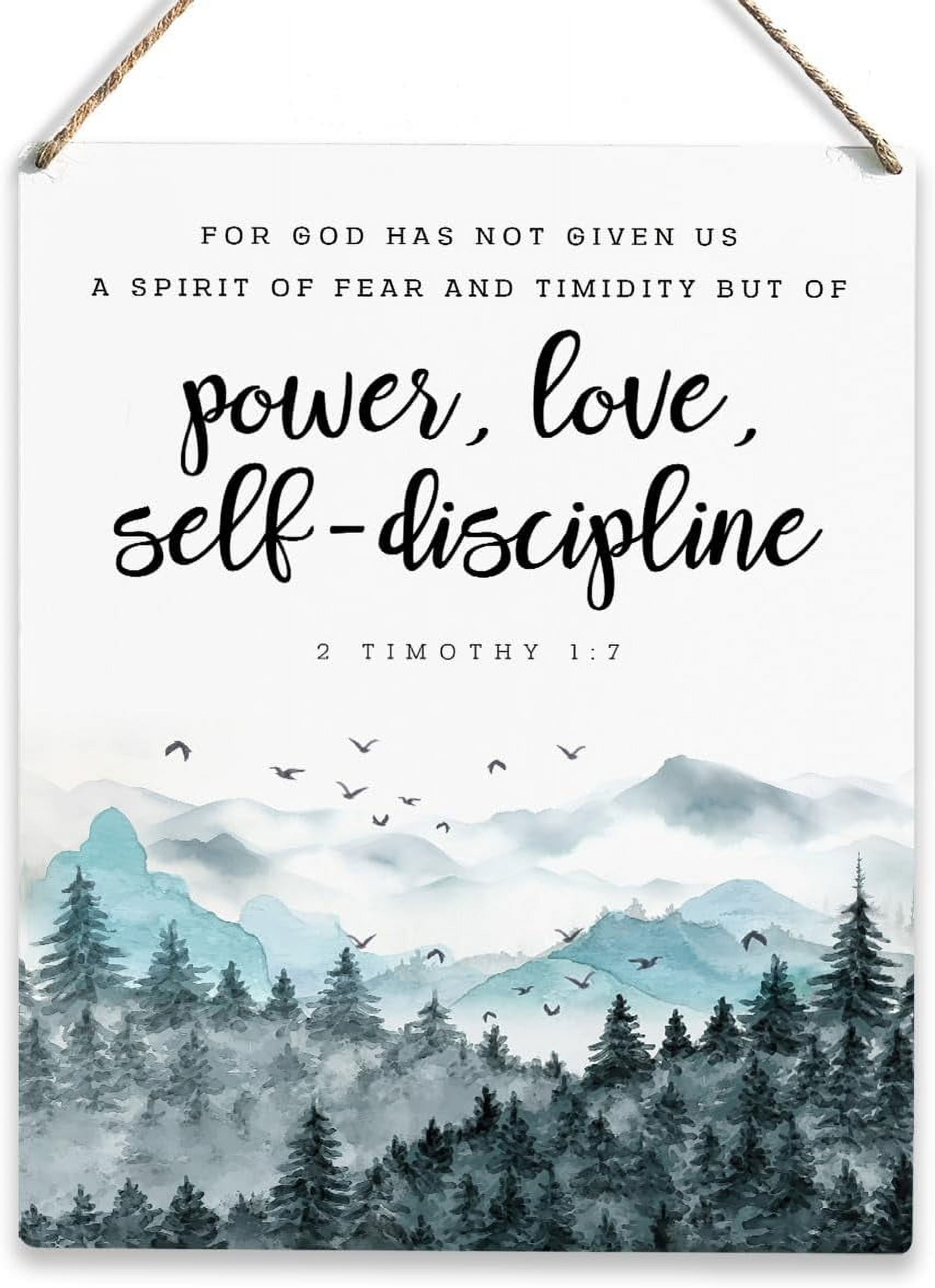 Christian Inspirational Quotes Wall Art Motivation Rustic Religious ...