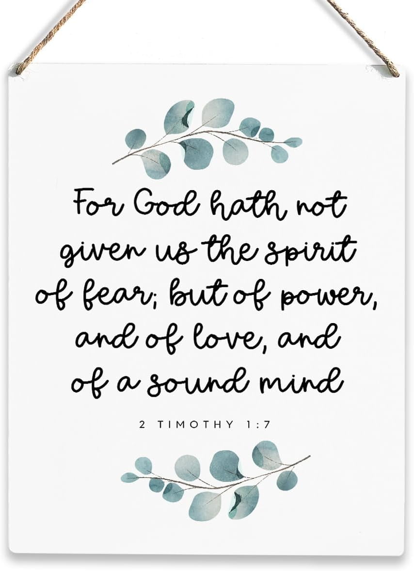 Christian Inspirational Quotes Wall Art Motivation Rustic Religious ...