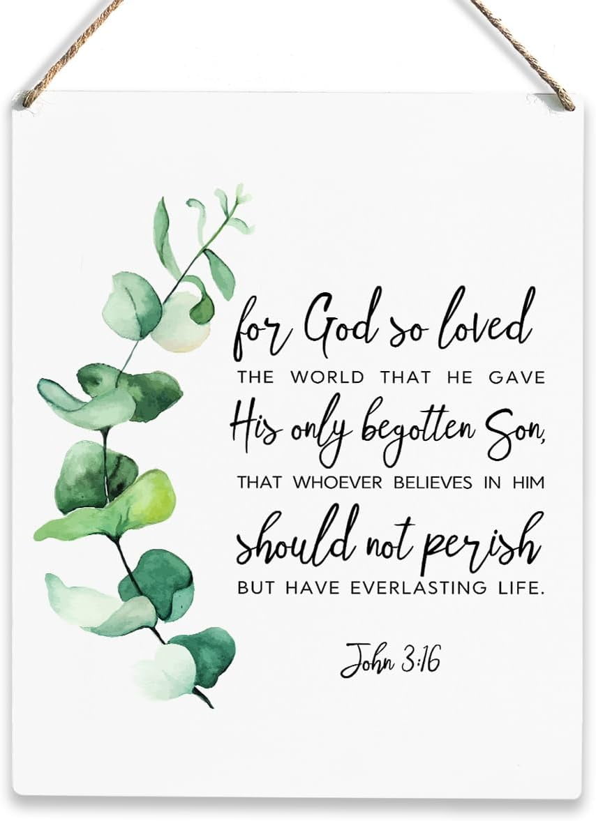 Christian Inspirational Quotes Wall Art Motivation Rustic Religious ...
