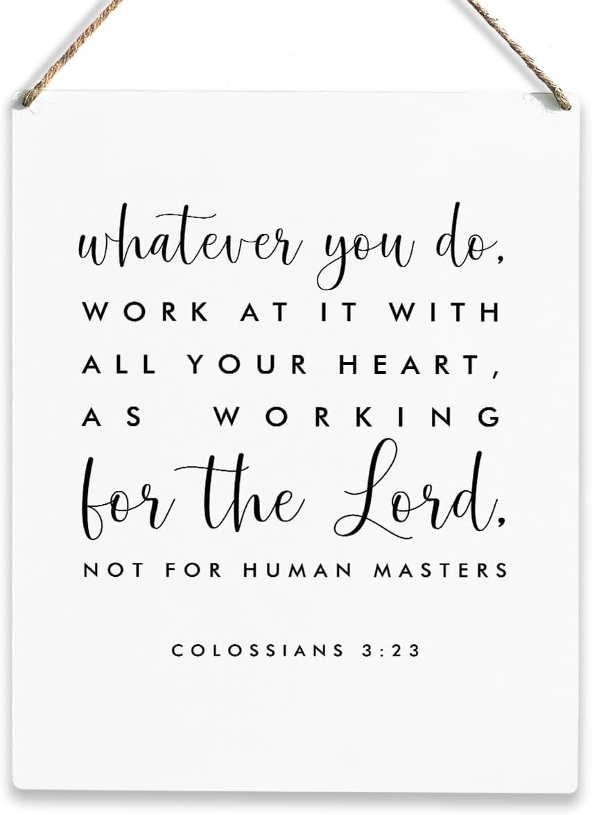 Christian Inspirational Quotes Wall Art Motivational Rustic Religious ...