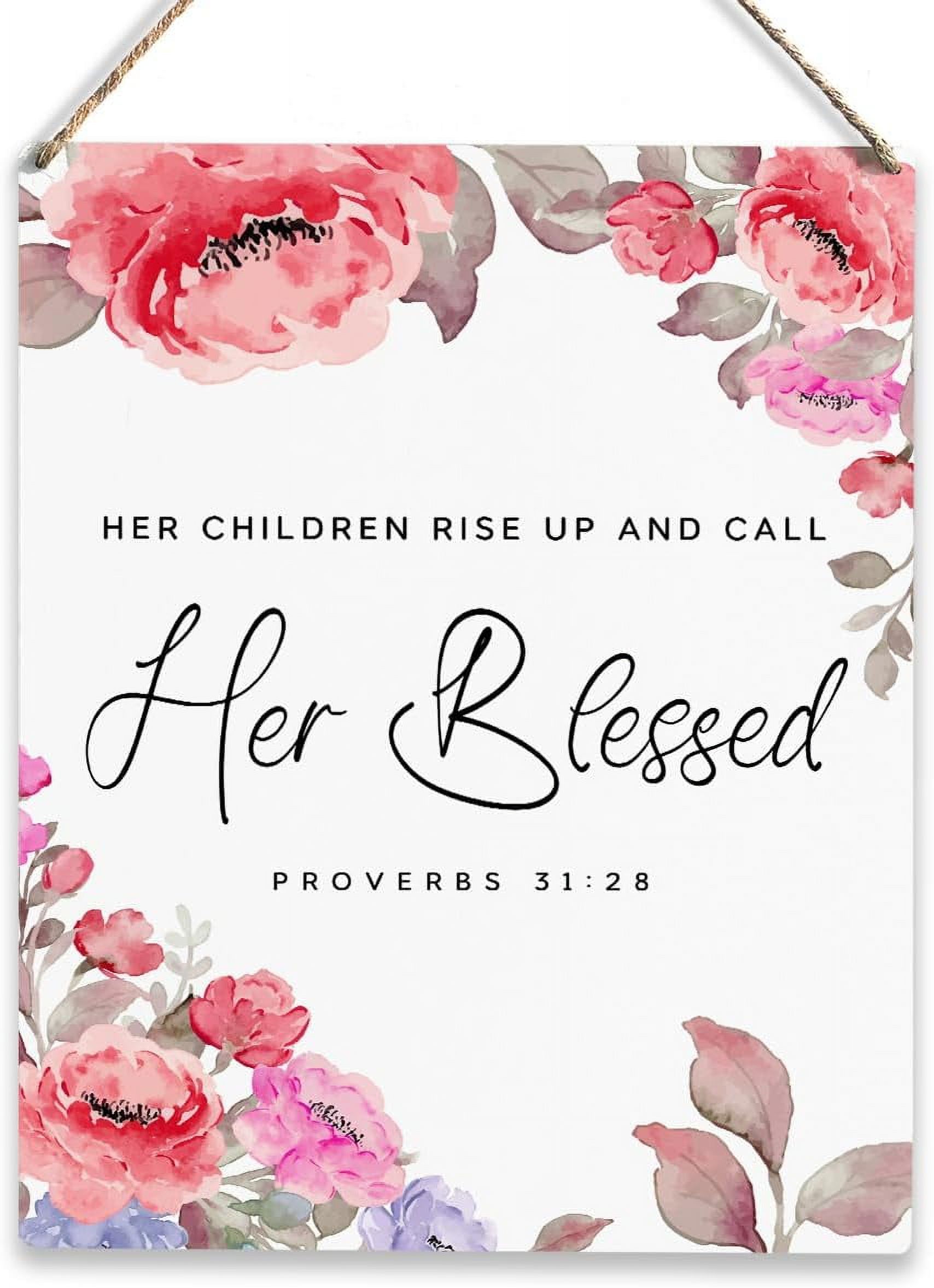 Christian Inspirational Quotes Wall Decor Motivation Rustic Religious ...