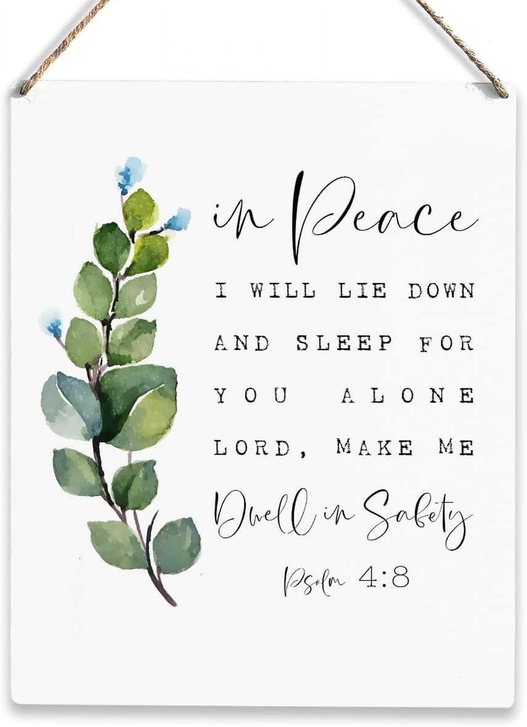 Christian Inspirational Quotes Wall Decor Motivation Rustic Religious ...