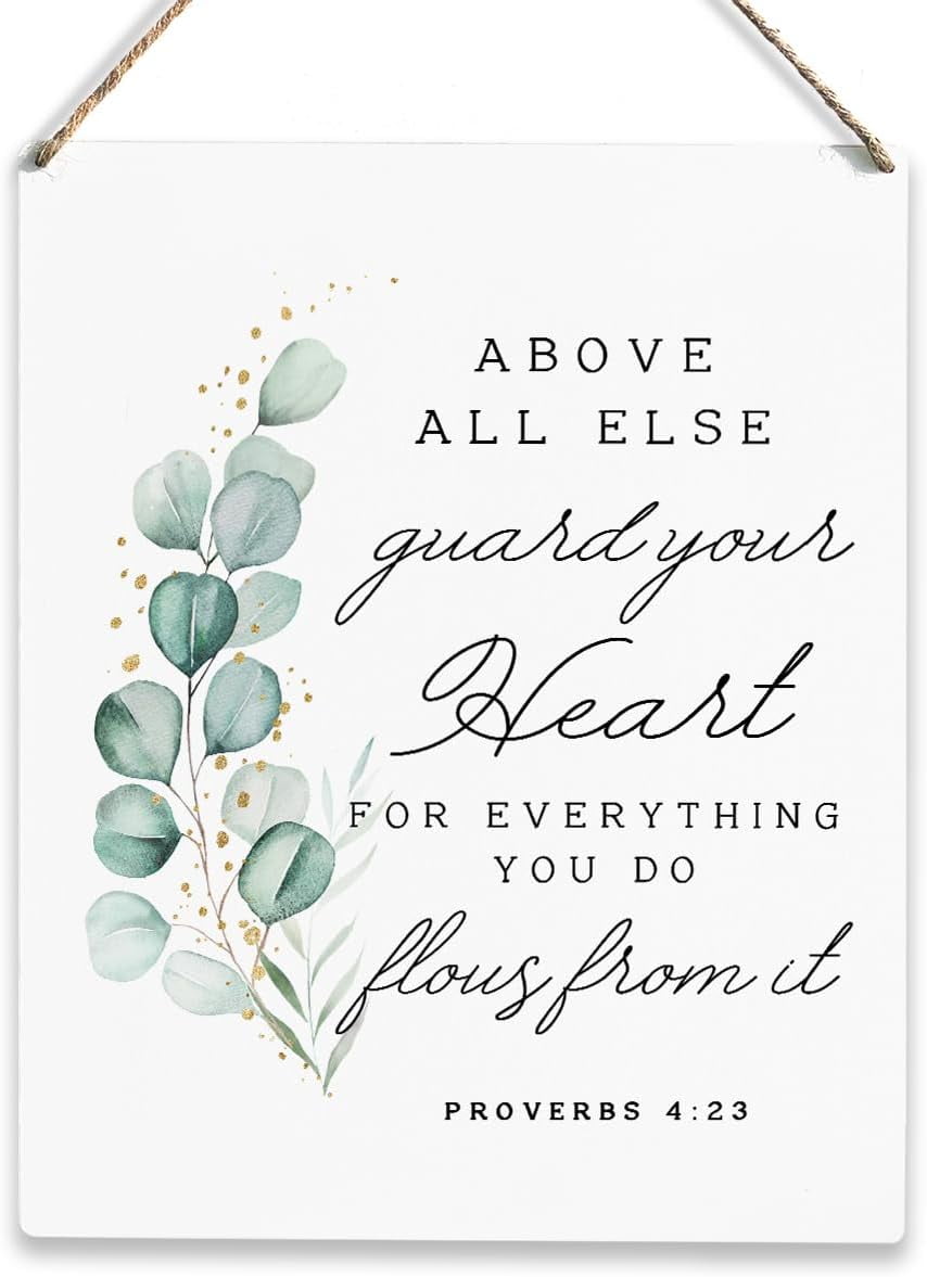 Christian Inspirational Quotes Wall Decor Motivation Rustic Religious ...