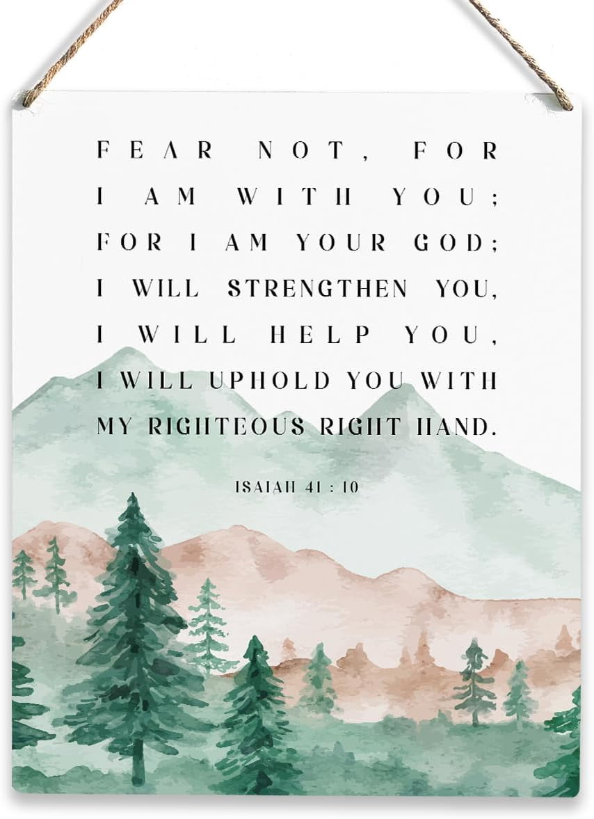 Christian Inspirational Quotes Wall Decor Motivation Rustic Religious ...