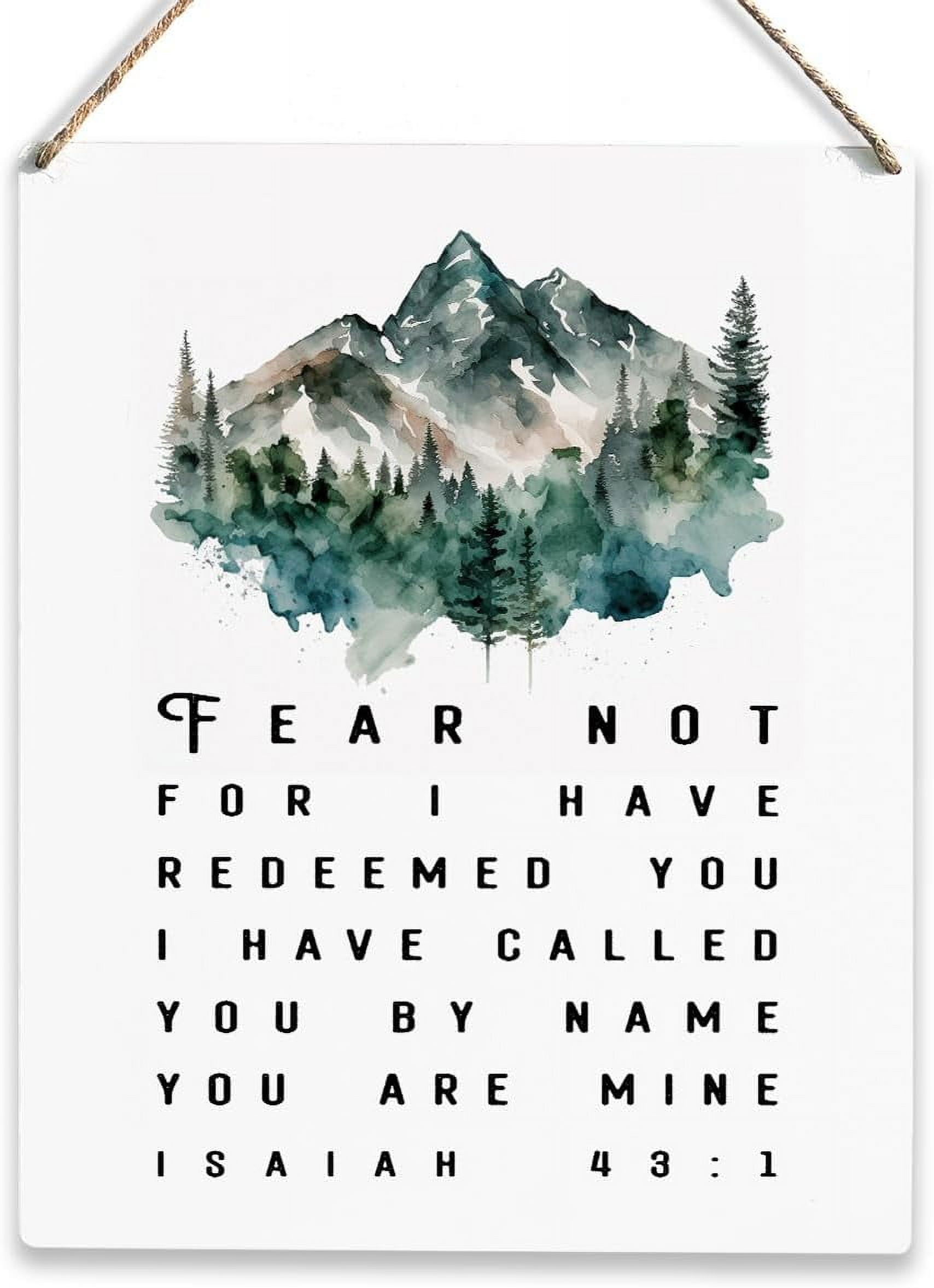 Christian Inspirational Quotes Wall Decor Motivation Rustic Religious ...