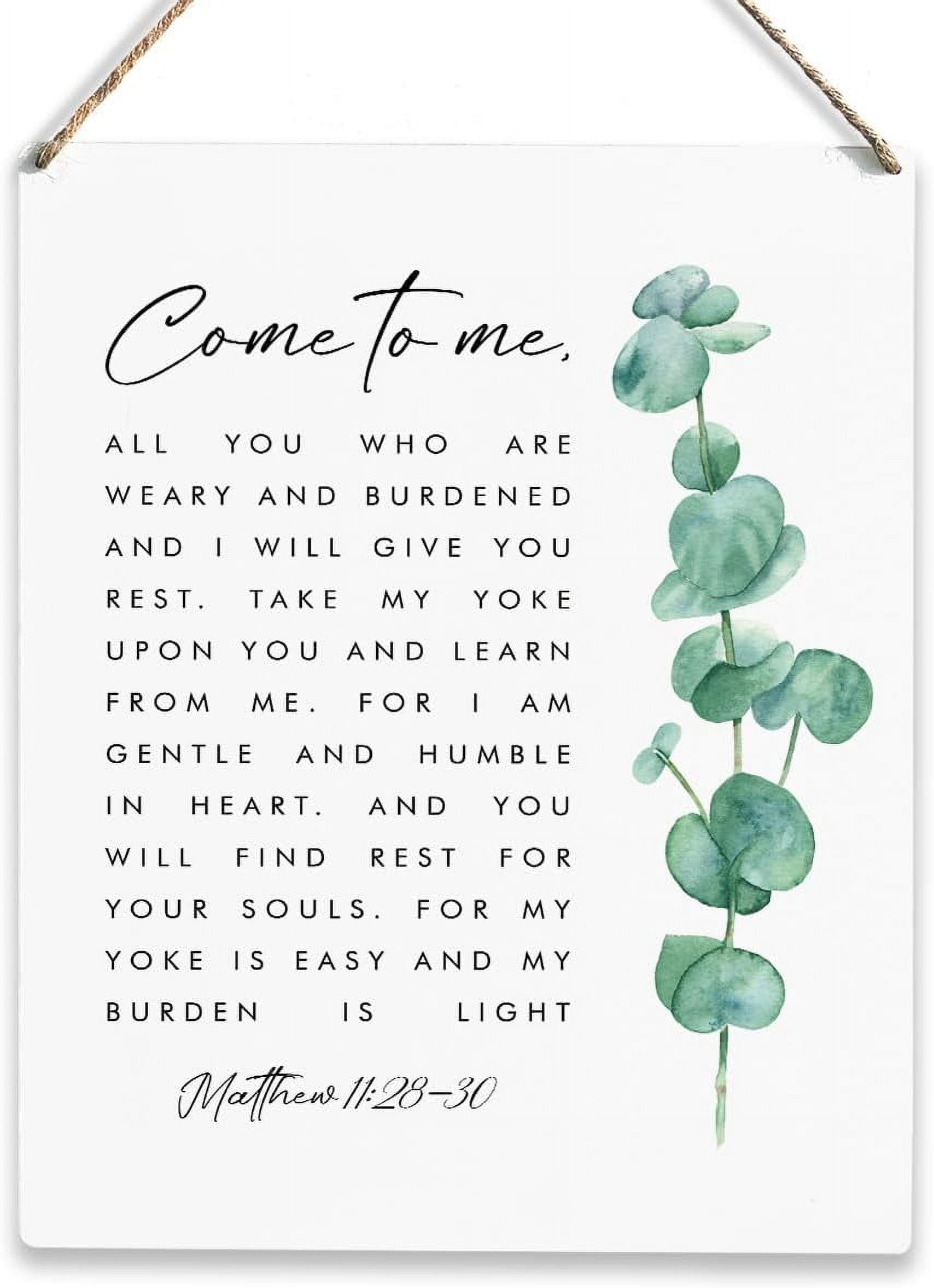 Christian Inspirational Quotes Wall Decor Motivation Rustic Religious ...