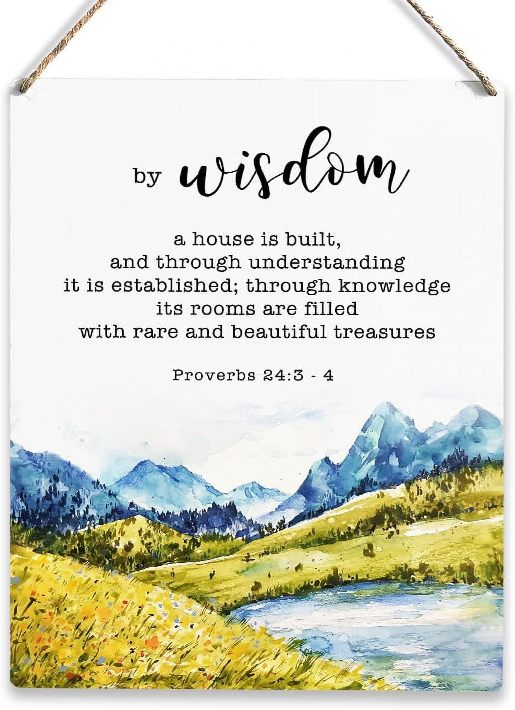 Christian Inspirational Quotes Wall Decor Motivational Rustic Religious ...