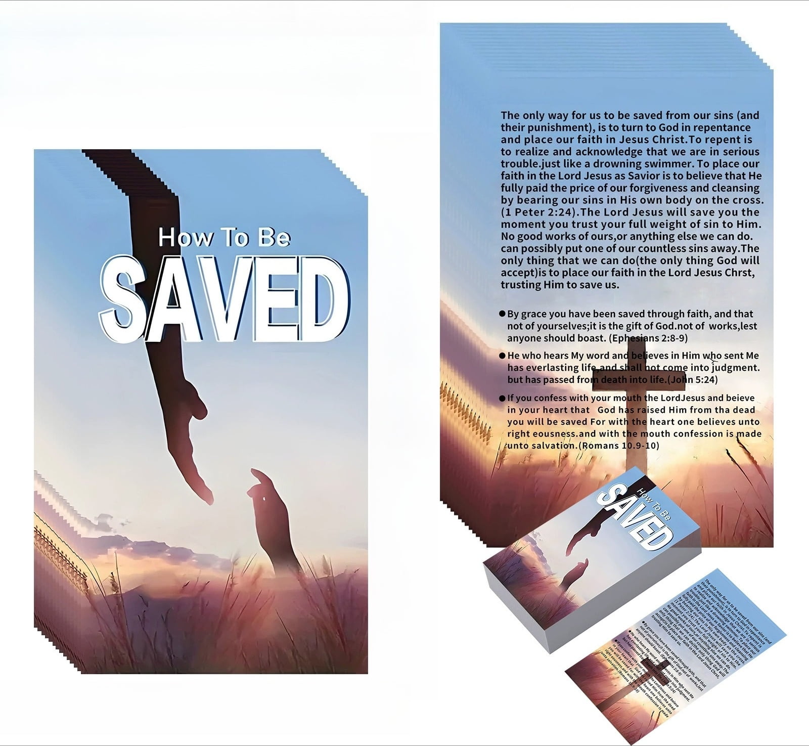 Christian Inspirational Scripture Cards, 3.5×2.1in Pocket Faith Cards ...