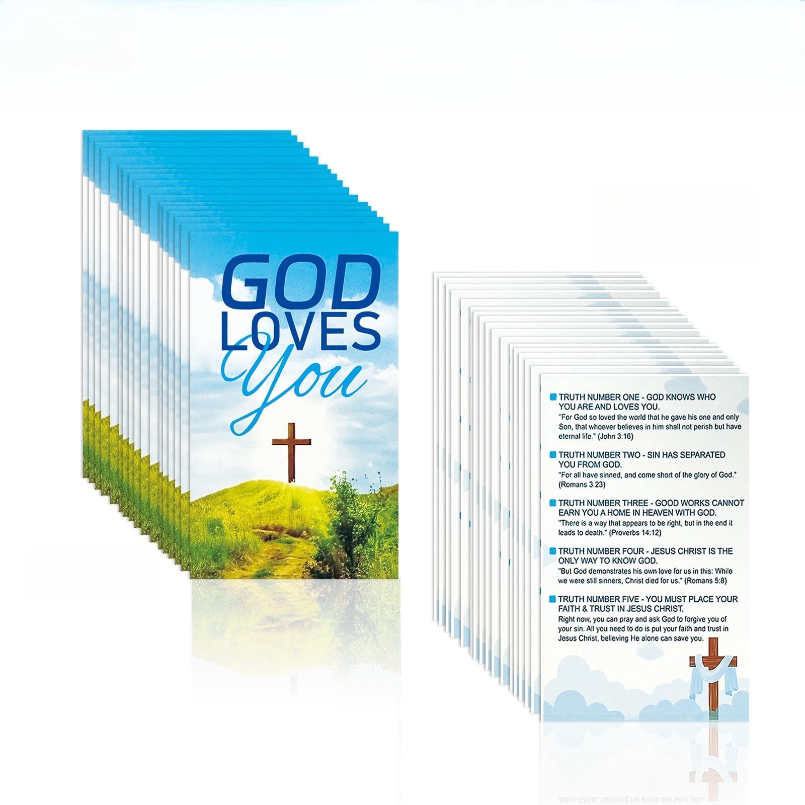 Christian Inspirational Scripture Cards, 3.5×2.1in Pocket Faith Cards ...