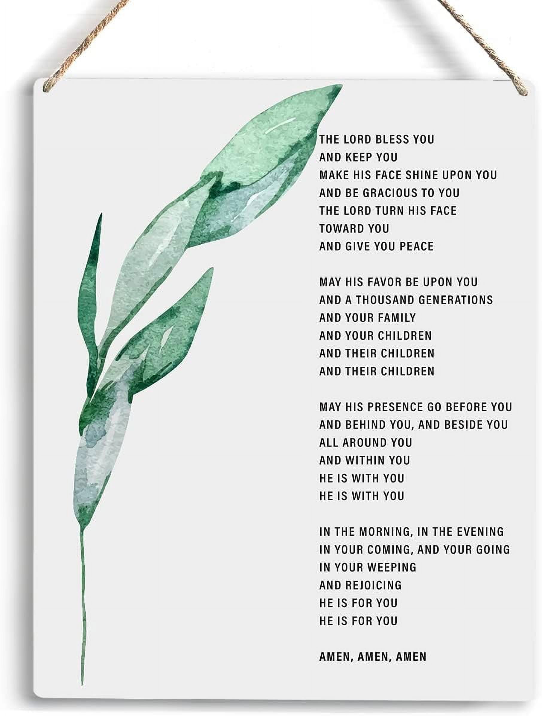 Christian Inspirational Wall Art The Blessing Elevation Worship Lyrics ...