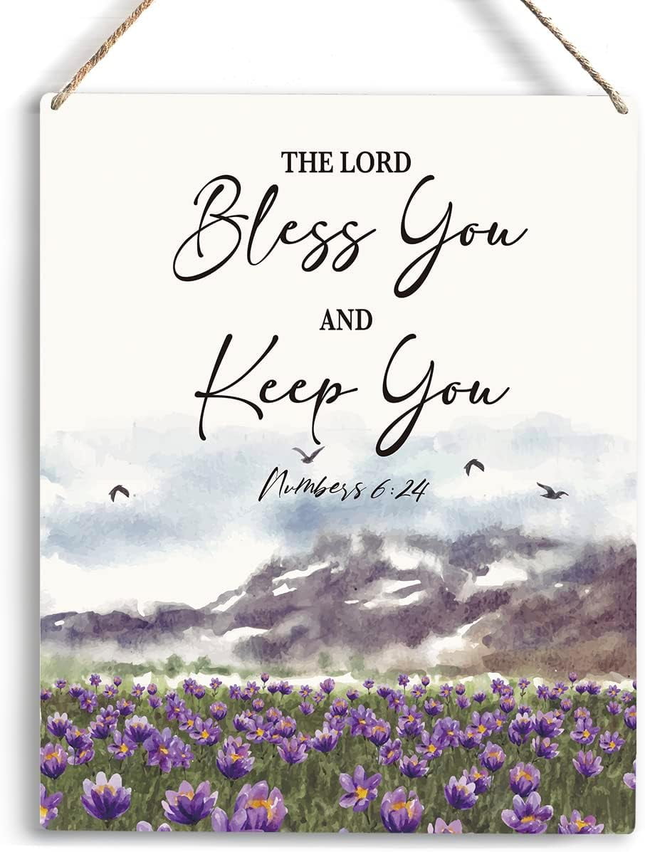Christian Inspirational Wall Art The Lord Bless You And Keep You ...