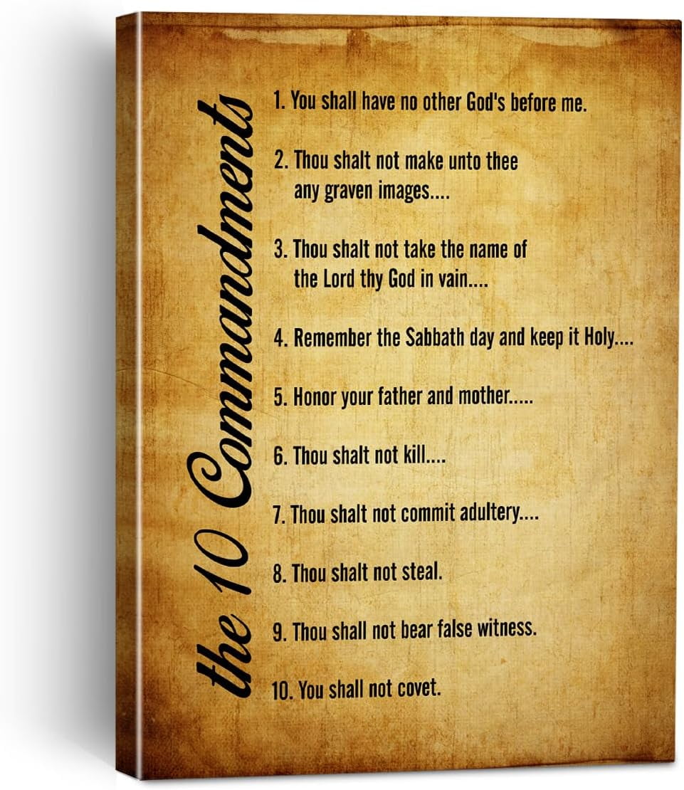 Christian Inspirational Wall Décor Canvas Painting Framed Wall Art ...