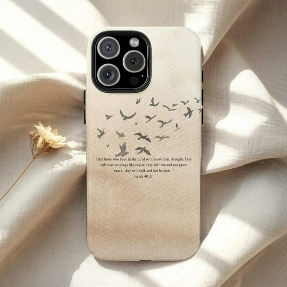Christian Isaiah 40 Birds Verse iPhone Case for iPhone 11 12 13 14 15 ...