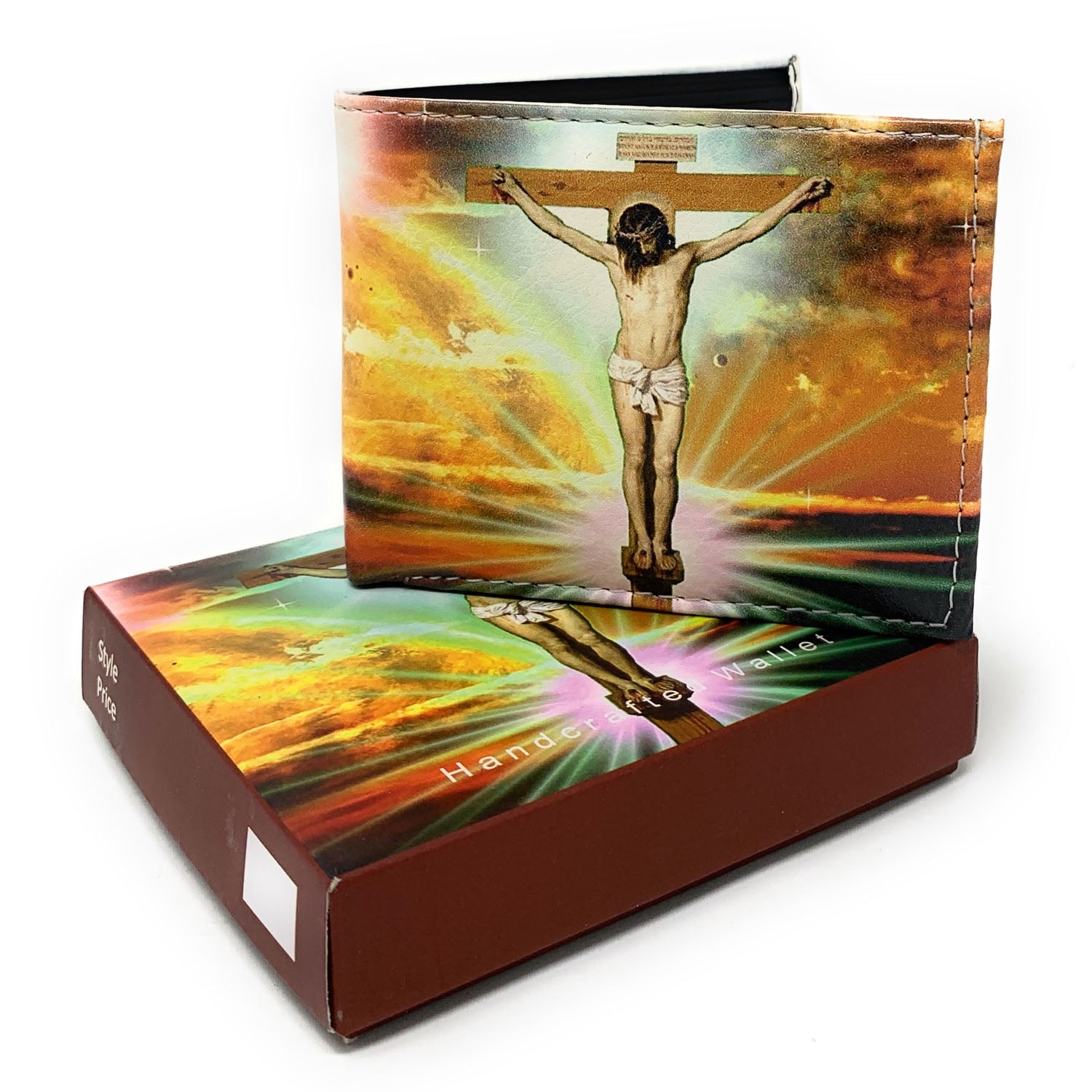 Christian Jesus Bifold Wallets In Gift Box Mens Womens Kids - Jesus ...
