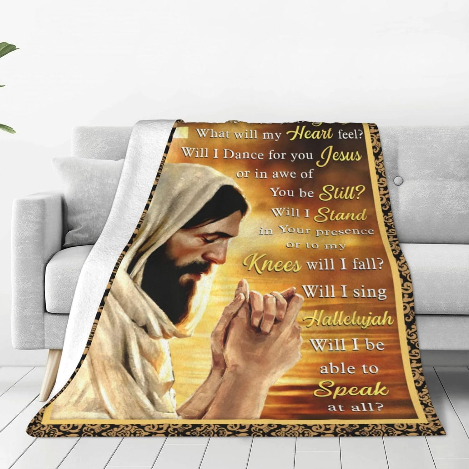 Christian Jesus Blanket Christ Religious Decor Throw Blanket Bible ...