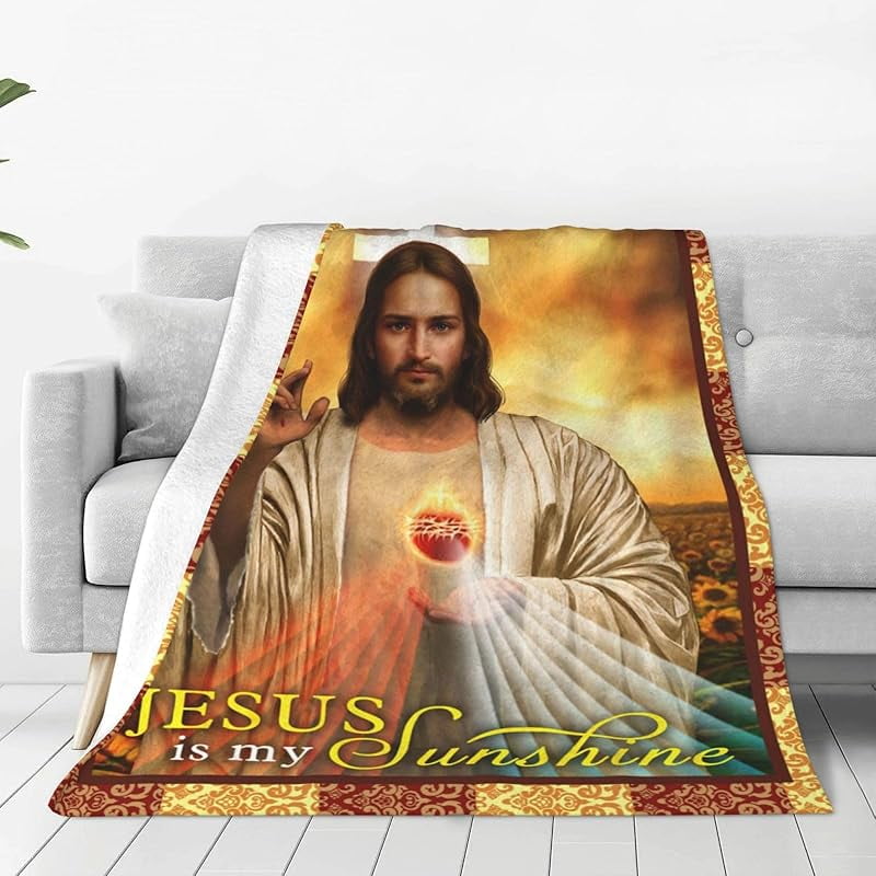 Christian Jesus Blanket Christ Religious Decor Throw Blanket Bible ...
