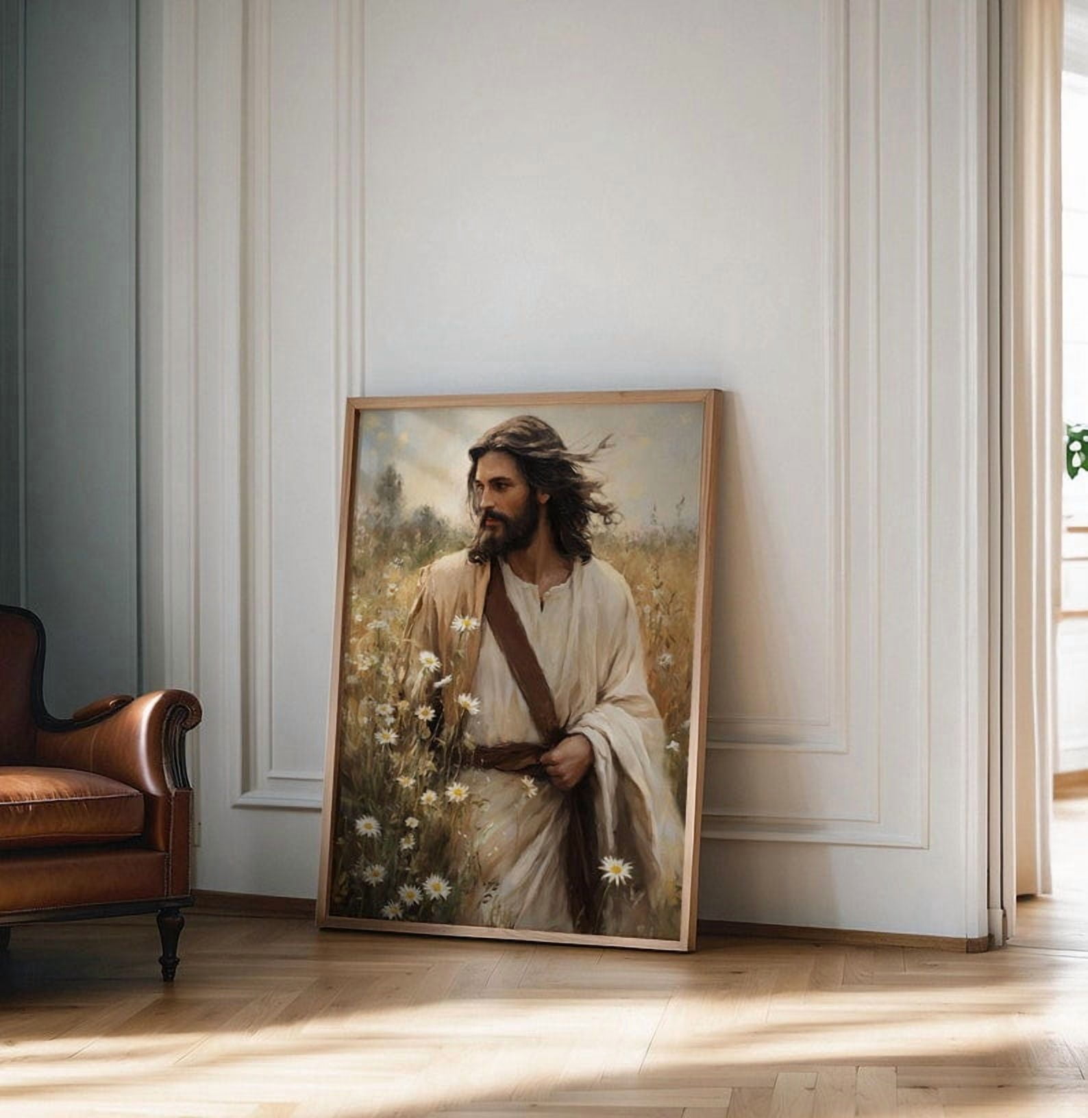 Christian Jesus Christ Portrait Bible Painting poster Wall Art Decor ...