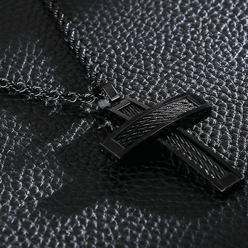 Christian Jesus Cross 14K Yellow Gold Necklace For Women Men Chains ...