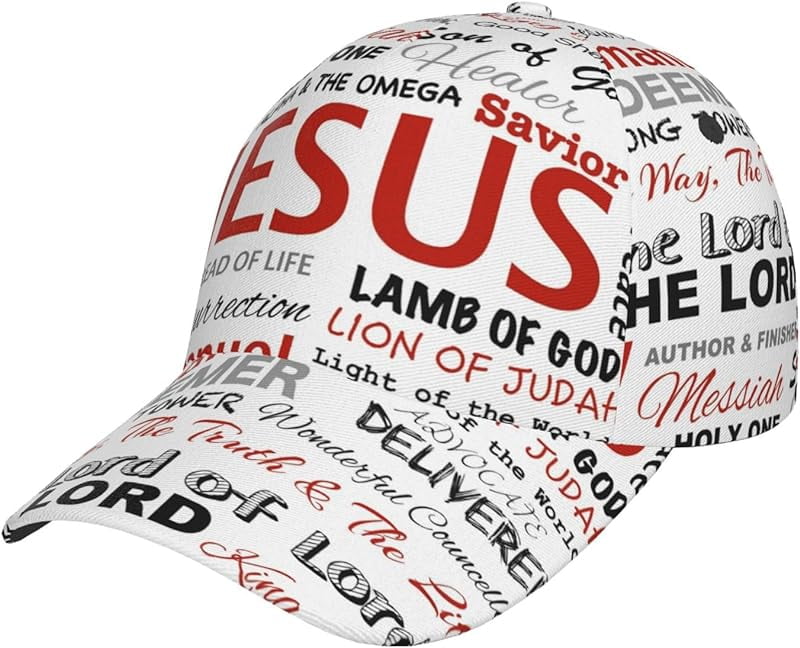 Christian Jesus Cross Baseball Cap Workout Hats with Adjustable Strap ...