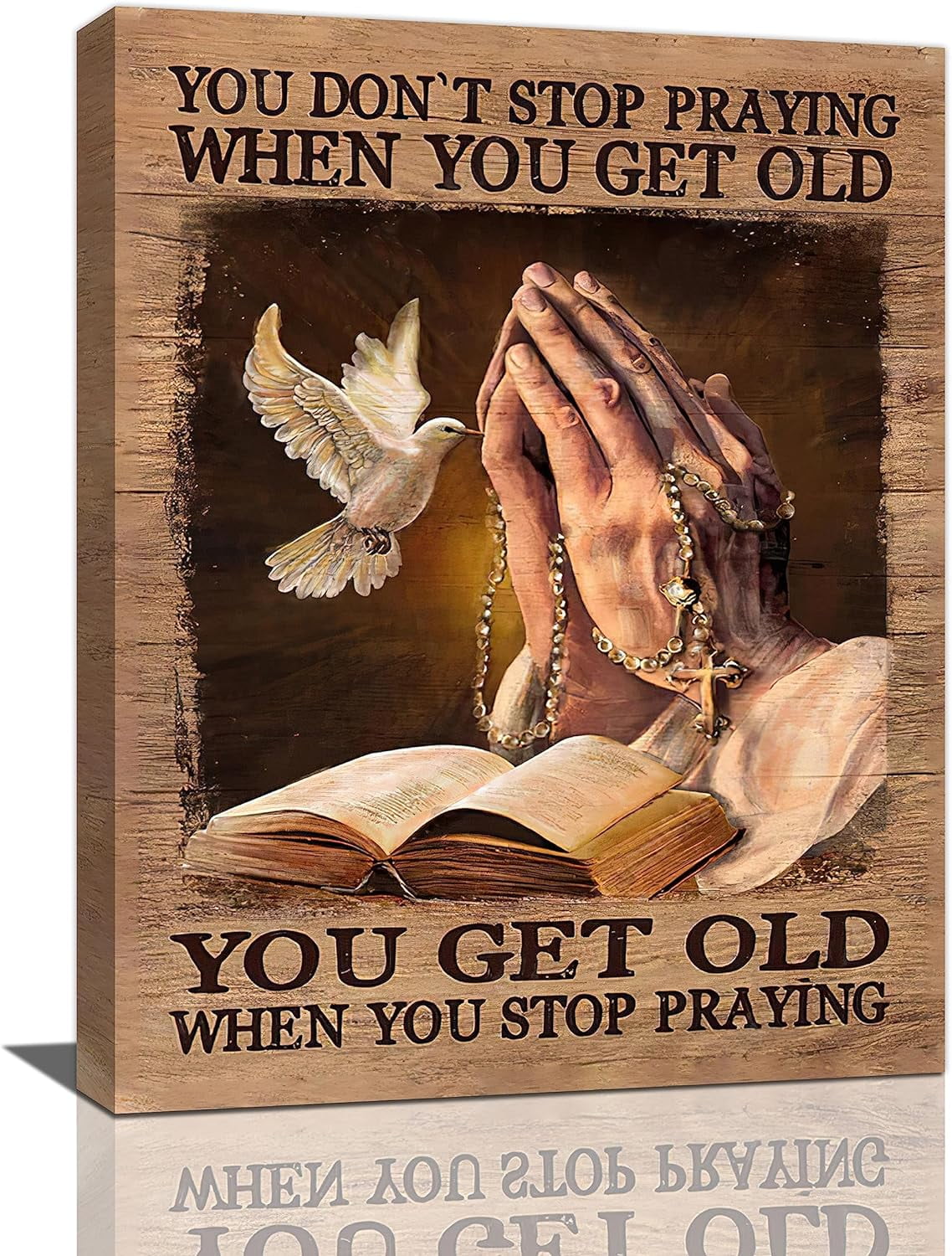 Christian Jesus Dove Scriptures Decor Wall Art Christ Hand of God Bible ...