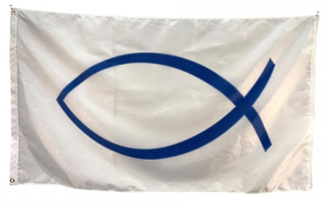 Christian Jesus Fish Flag Polyester 3x5 FT Banner - Walmart.com