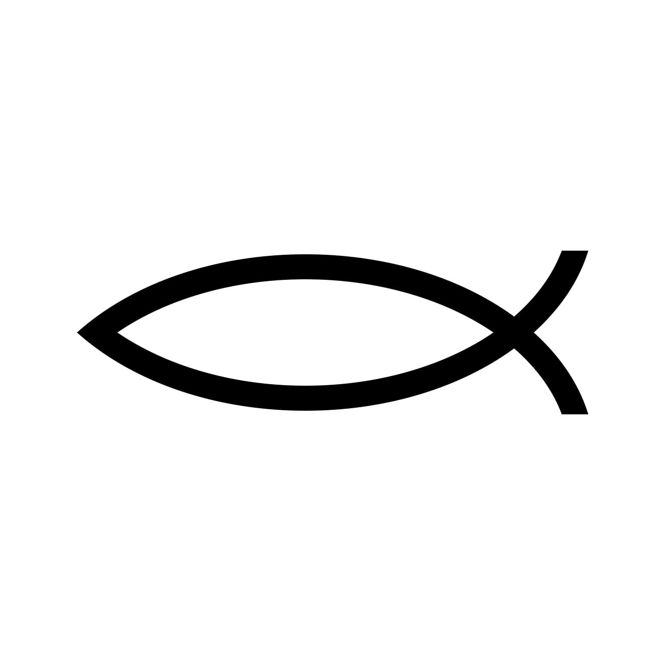 Christian Jesus Fish Ichthys Sticker Decal Die Cut - Self Adhesive ...