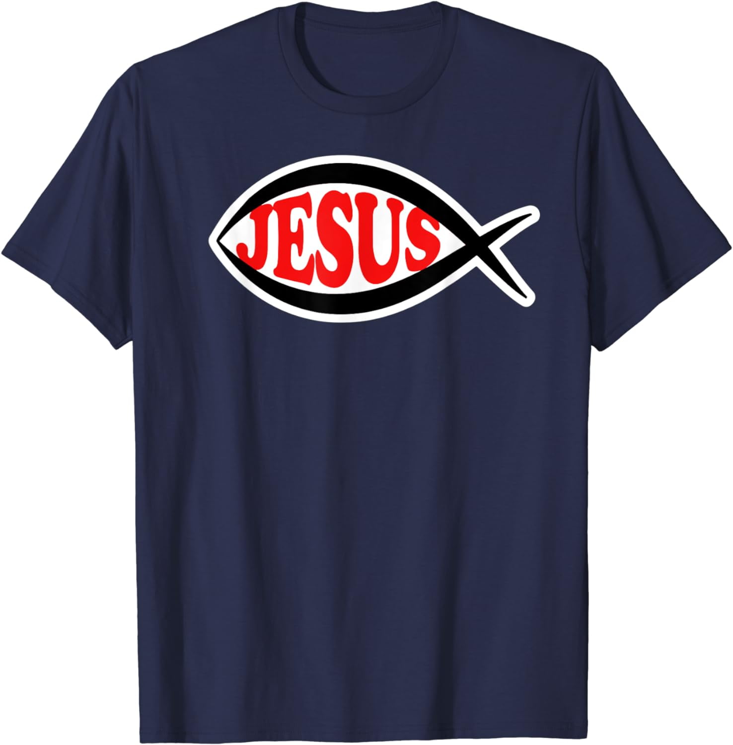 Christian Jesus Fish Symbol, Ichthys, Ichthus T-Shirt - Walmart.com