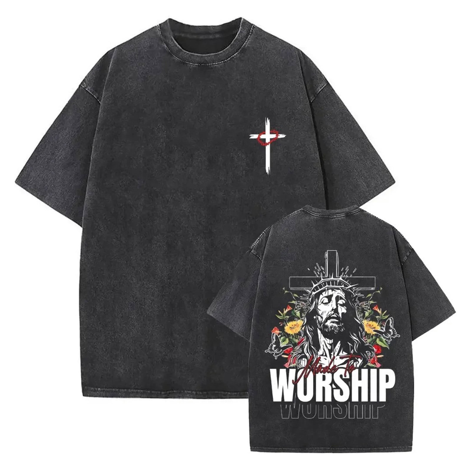 Christian Jesus Forgive Them Father Pattern T-Shirt Summer Vintage ...