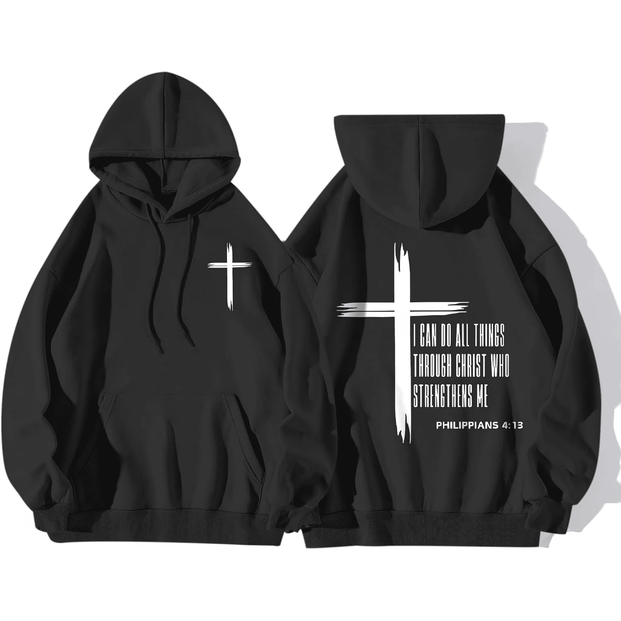 Christian Jesus Hoodies for Men Religious Faith Sweatshirt Graphic ...