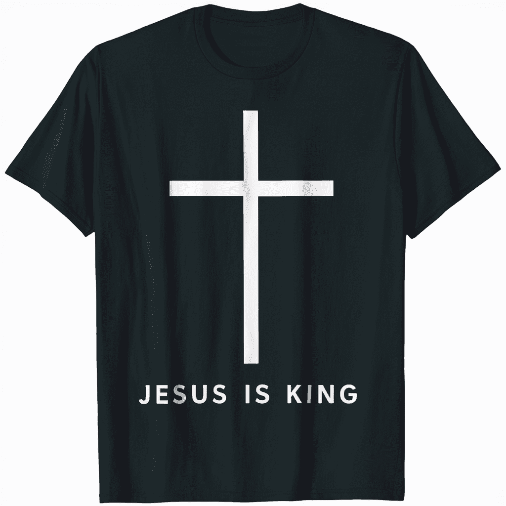 Christian Jesus Is King Design Crown T-Shirt - Walmart.com