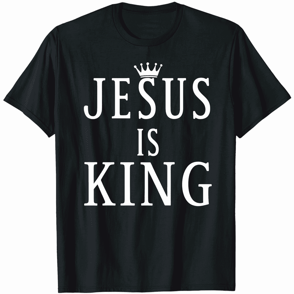 Christian Jesus Is King Design Crown T-Shirt - Walmart.com