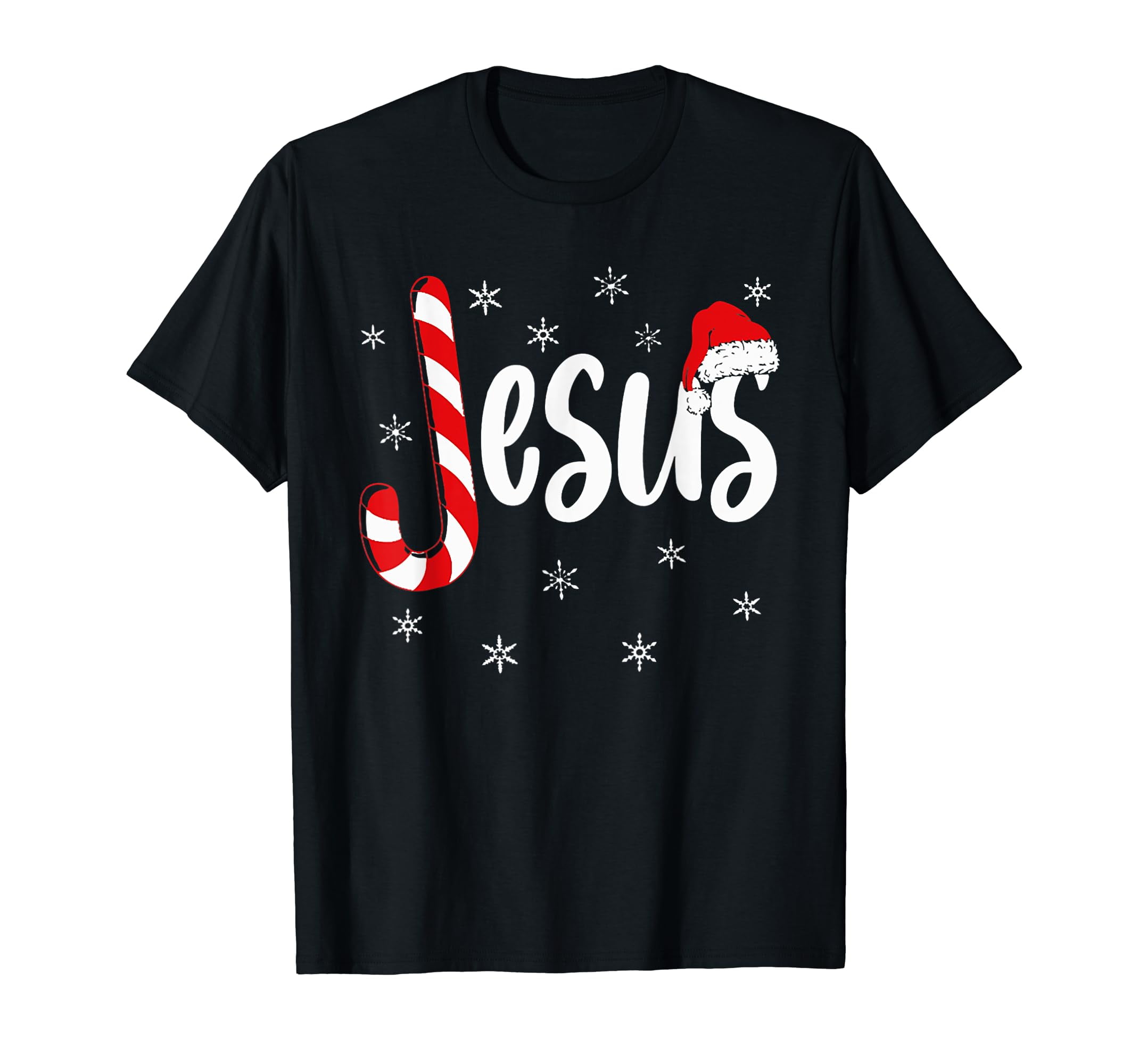 Christian Jesus Is The Reason Candy Cane Christmas Holiday T-Shirt ...
