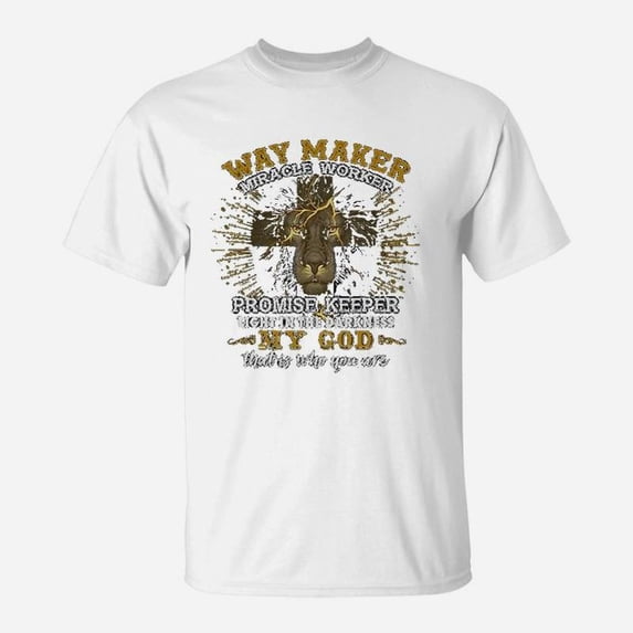 Christian Jesus Lion Way Maker Miracle Worker Promise Keeper Light In ...
