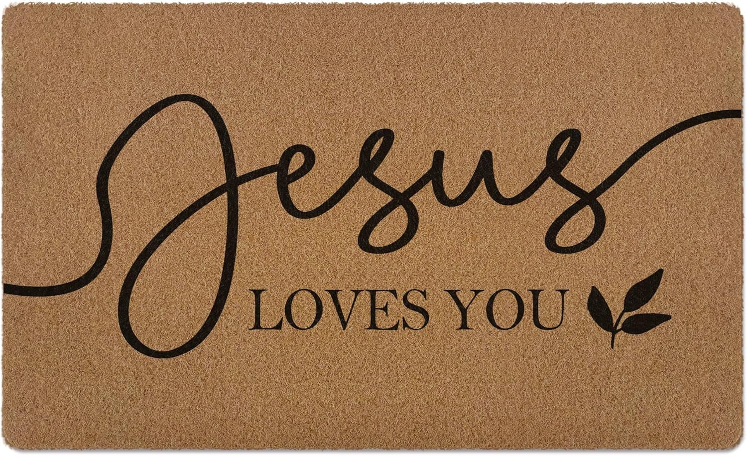 Christian Jesus Loves You Door Mat, Bible Verse Scripture Easter ...