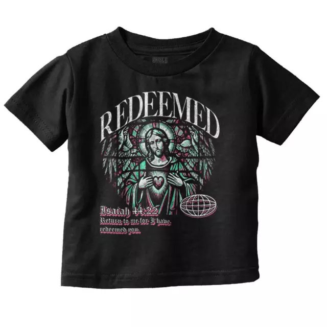 Christian Jesus Redeemed Stain Glass Verse Toddler T Shirt TODDLER ...