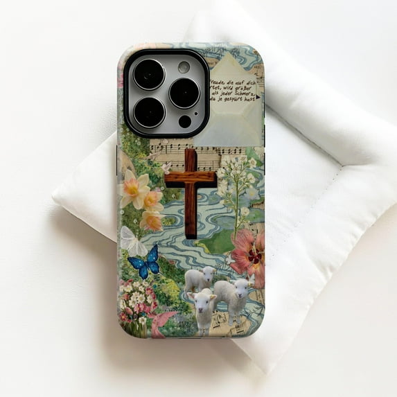 Christian Jesus Retro Religious Collage Phone Case with iPhone 17 ...
