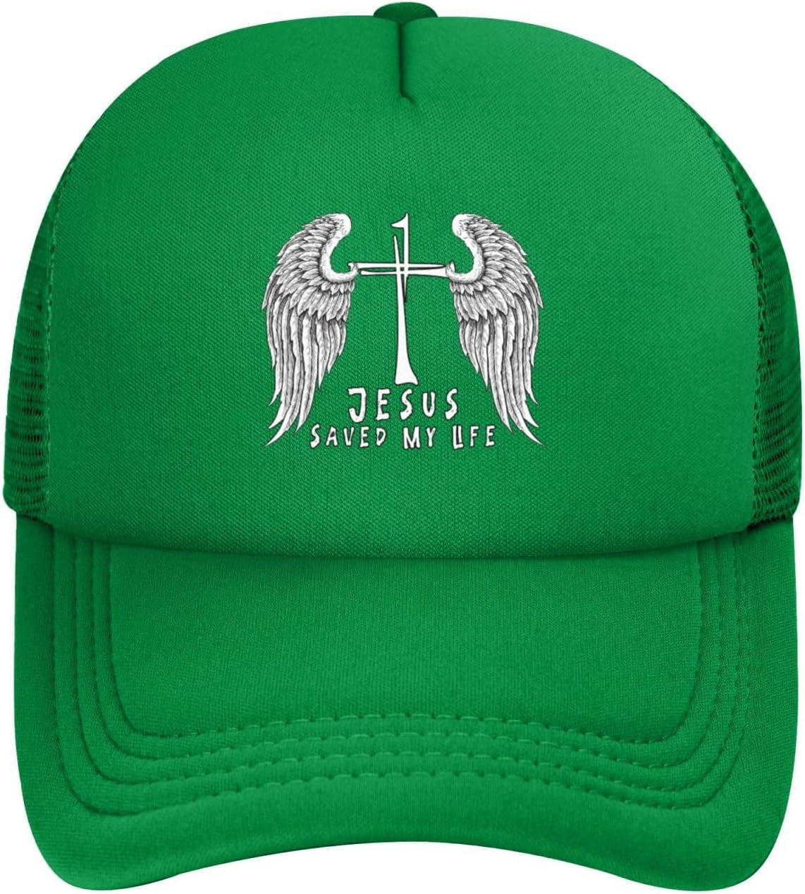 Christian Jesus Saved My Life Cross Trucker Hat - Walmart.com
