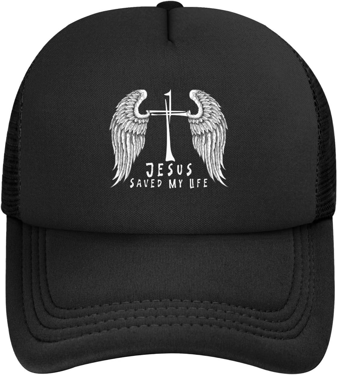 Christian Jesus Saved My Life Cross Trucker Hat - Walmart.com
