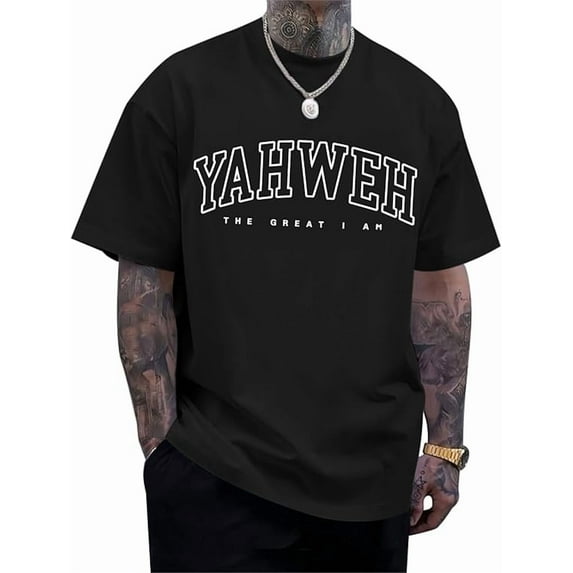 Christian Jesus Shirts for Men Religious God Yahweh Faith Shirt Bible ...