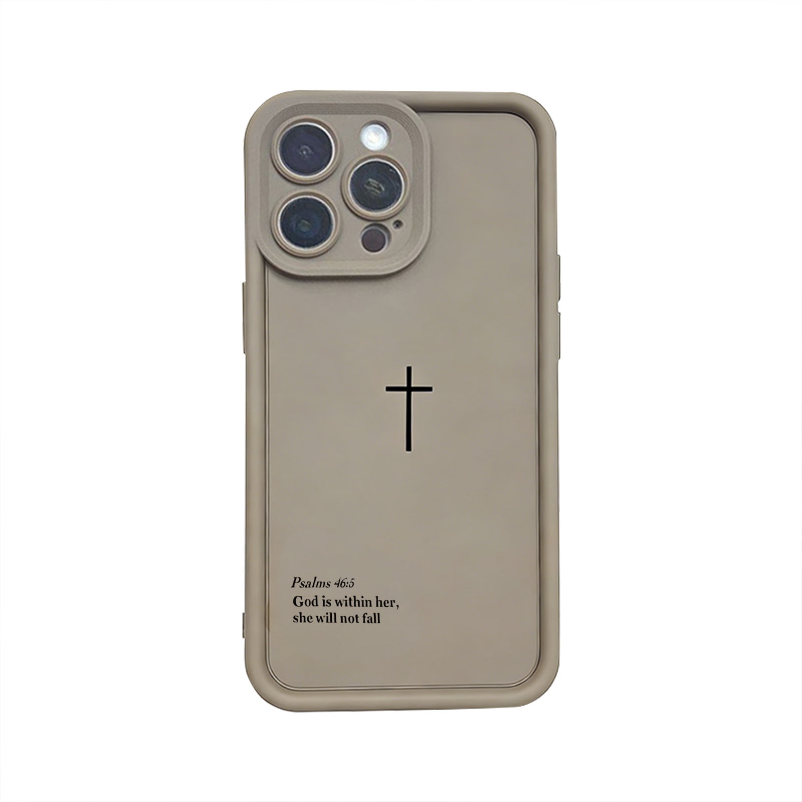 Christian Jesus Shockproof Phone Case, Bible Verse Cross Psalm 46:5 ...