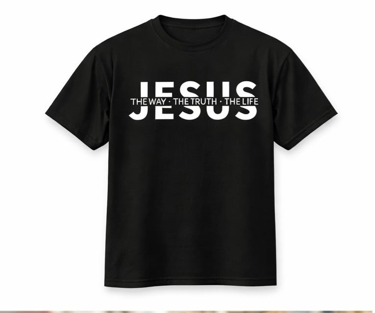 Christian Jesus The Way The Truth The Life Church Ministry T-Shirt ...