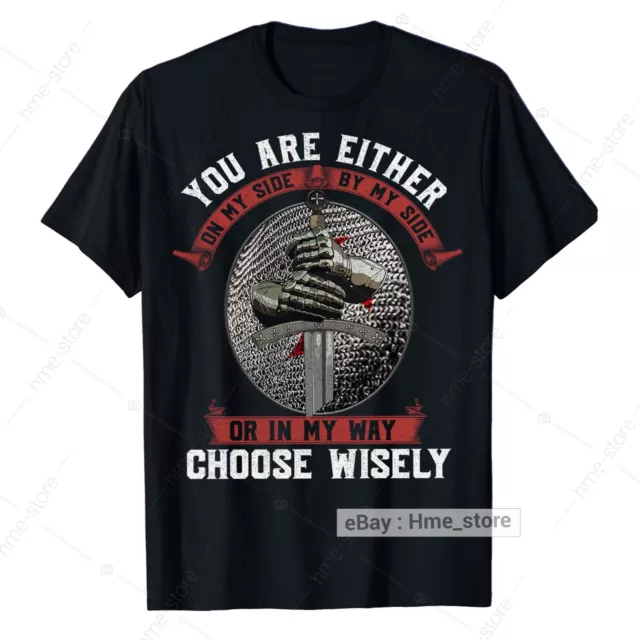 Christian Knight Templar T-Shirt Warrior Of Christ Choose Wisely ...