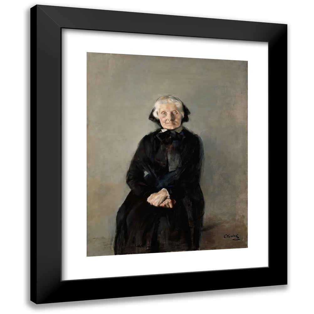 Christian Krohg 15x18 Black Modern Framed Museum Art Print Titled ...