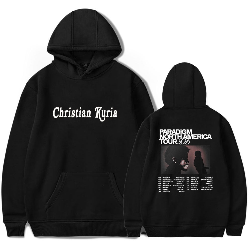 Christian Kuria Paradigm Tour Hoodies Long Sleeve Streetwear Cosplay Women Men Hooded ...